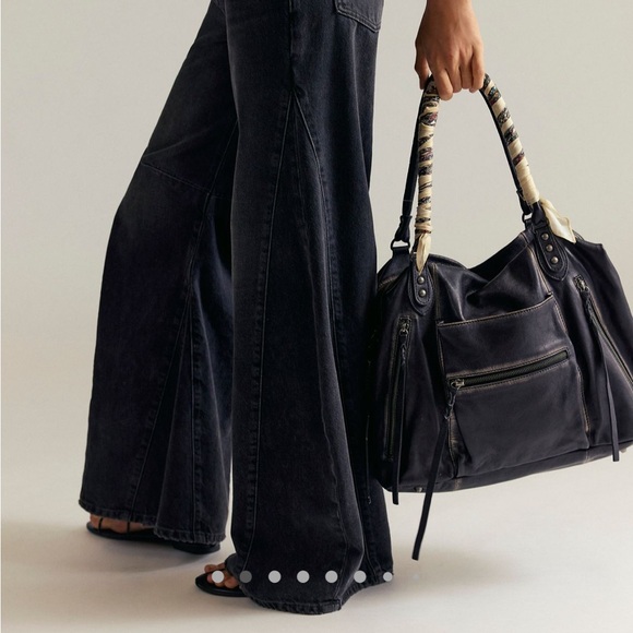 Free People | Bags | We The Free Emerson Tote Bag In Coal | Poshmark